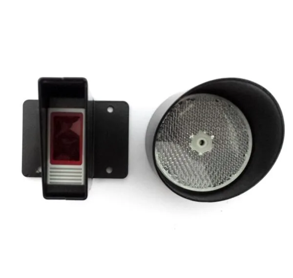 Kit fotocélula de reflexion con espejo y protecciones metal 👈